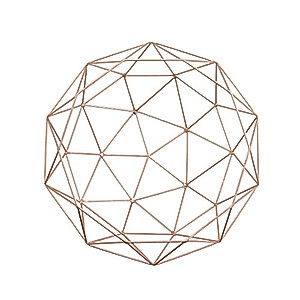 Deco 79 Metal Geometric Wire Tray, Set of 2 12", 14"W, Gold