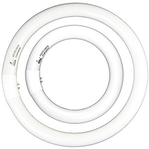 FC8T9 22W and FC12T9 32W Daylight Set , Round Fluorescent Bulb 8 inch T9 22 Watts & Circular Light Bulbs 12 inch 32 Watts kit, Circline Kitchen and Bath Fluorescent Lamp, CRI 80, DL 6500K, G10q Prong