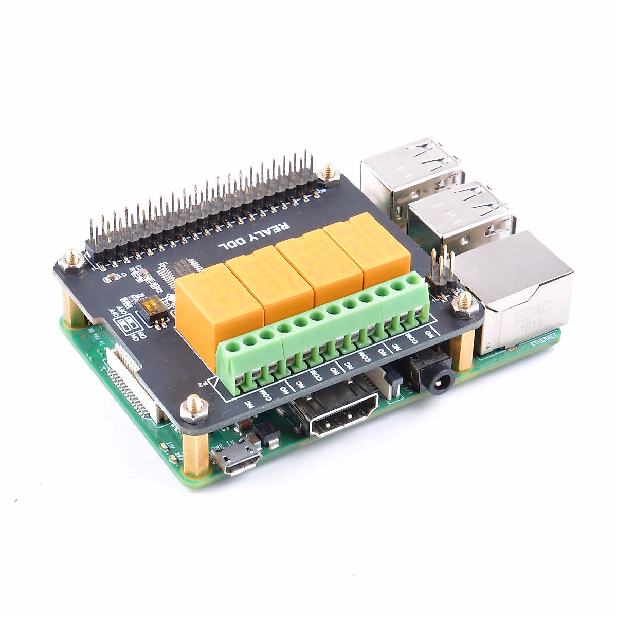 GeeekPi 4 Channel Relay Board Module for Raspberry Pi, Power Relay ...