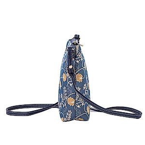 Signare Tapestry Small Crossbody Bag Sling Bag for Women with Jane Austen Design (SLING-AUST)