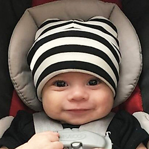 DRESHOW BQUBO 6 Pack Baby Hats for Boys Girls Unisex Baby Beanie Hat Soft Cute Knit Cap Nursery Beanie for Newborn Infant Toddler Kid