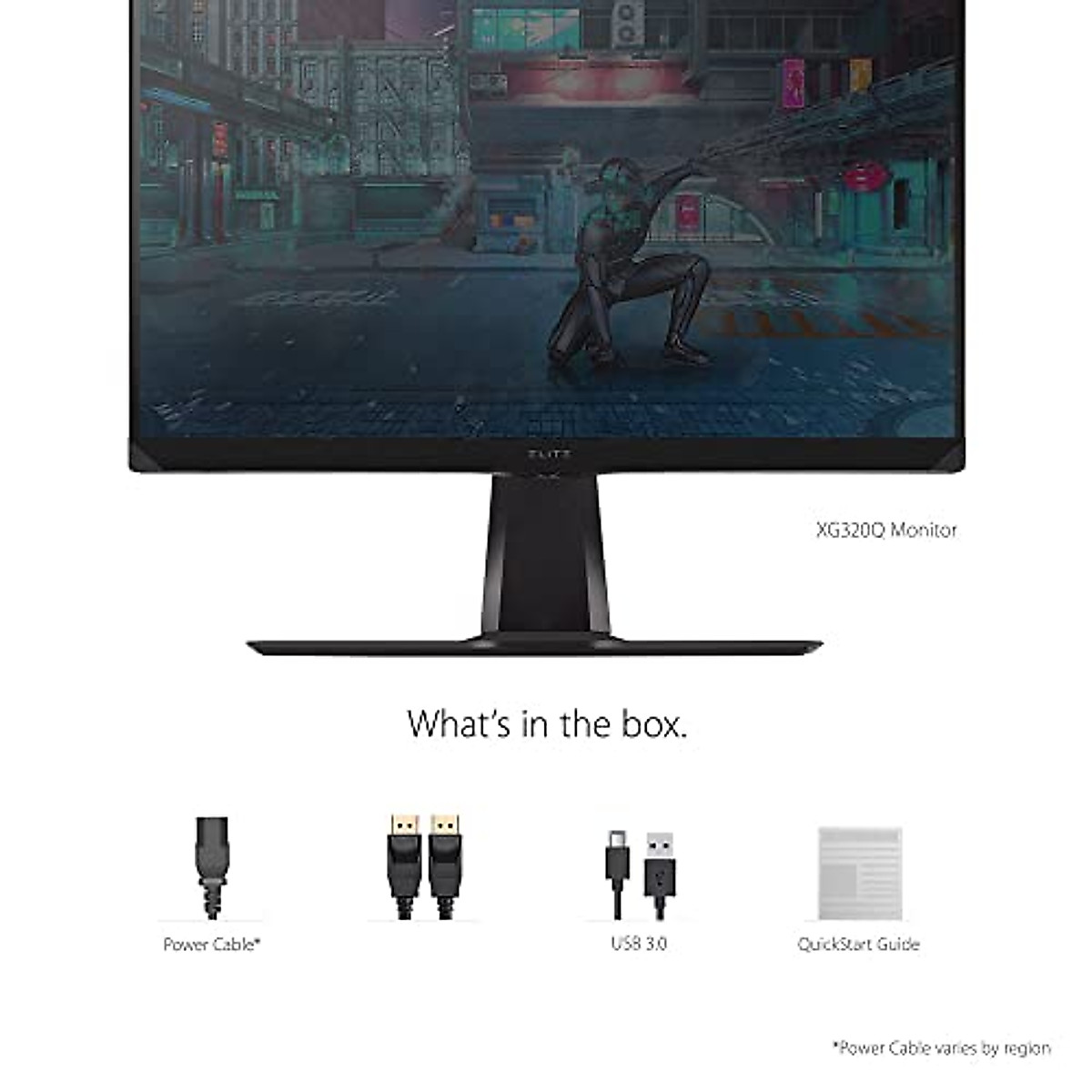 ViewSonic ELITE XG320Q 32 Inch 1440p 0.5ms 175Hz Gaming Monitor with GSYNC Compatible, HDR600, 99% AdobeRGB, HDMI, DisplayPort and Advanced Ergonomics for Esports,Black