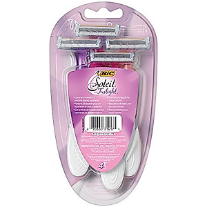 BIC Soleil Twilight Disposable Razor, Women, 4 Count
