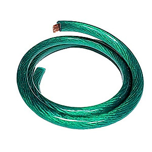 IMC Audio 1/0 Gauge CCA Power Green Wire Cable (10ft Green) Battery Cable Wire, Automotive, Car Audio Speaker Home Stereo System, RV Trailer, Amp Wiring 0 Guage Power Wire Cable 0 Car Audio