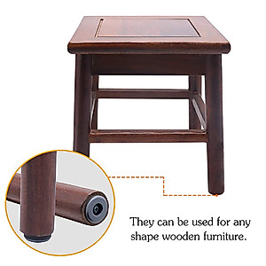 GINOYA Teflon Furniture Sliders, 48pcs 1inch Reusable Furniture Glides with Screws for Carpet Tile Hardwood (Grayish Blue)