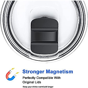 YOUCOX Magnetic Slider Block Replacement, Compatible with YETI Magnetic Lid 10oz, 14oz, 16oz, 20oz, 26oz, 30oz (3*Black)