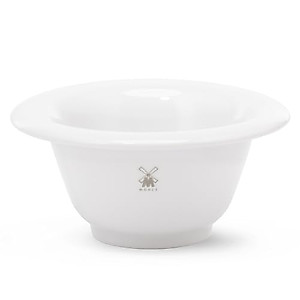MÜHLE White Porcelain Platinum Rim Shaving Dish