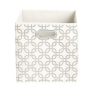 Amazon Basics Collapsible Fabric Storage Cubes with Oval Grommets - 6-Pack, Linked