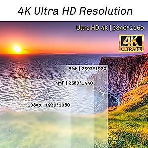 GW 8 Channel 4K NVR 8MP 4K AI Smart Home Security Camera System, (4) Dome and (4) Bullet Built-in Microphone Audio Recording HD 2160P 4K IP PoE Cameras, Face Recognition/Human/Vehicle Detection