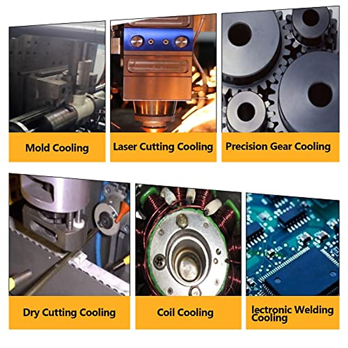 Professional Cold Air Dry Cooling Gun 6.9 bar 1000Btu 160mm Vortex Cold Air Gun with Flexible Tube(with Insulated Pipe)