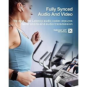 Aisidra Bluetooth Transmitter Receiver V5.0 Bluetooth Adapter for Audio, 2-in-1 Bluetooth AUX Adapter for TV/Car/PC/MP3 Player/Home Theater/Switch, Low Latency, Pairs 2 Devices Simultaneously