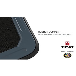 TITANT Push Cart Dolly - Foldable Cart with Wheels (330 lbs Weight Capacity) Dolly Cart with 360° Swivel Braked Wheels - Foldable Platform Hand Truck for Easy Storage