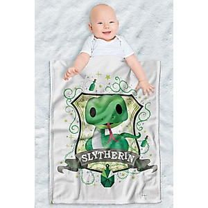 Harry Potter Lightweight Baby Blanket, 30"X40", Whimsical Slytherin Unisex for Infants Girls & Boys
