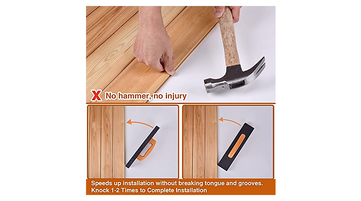 Cavnewt Flooring Installation Tools - Heavy Duty Tapping Block for Easy ...