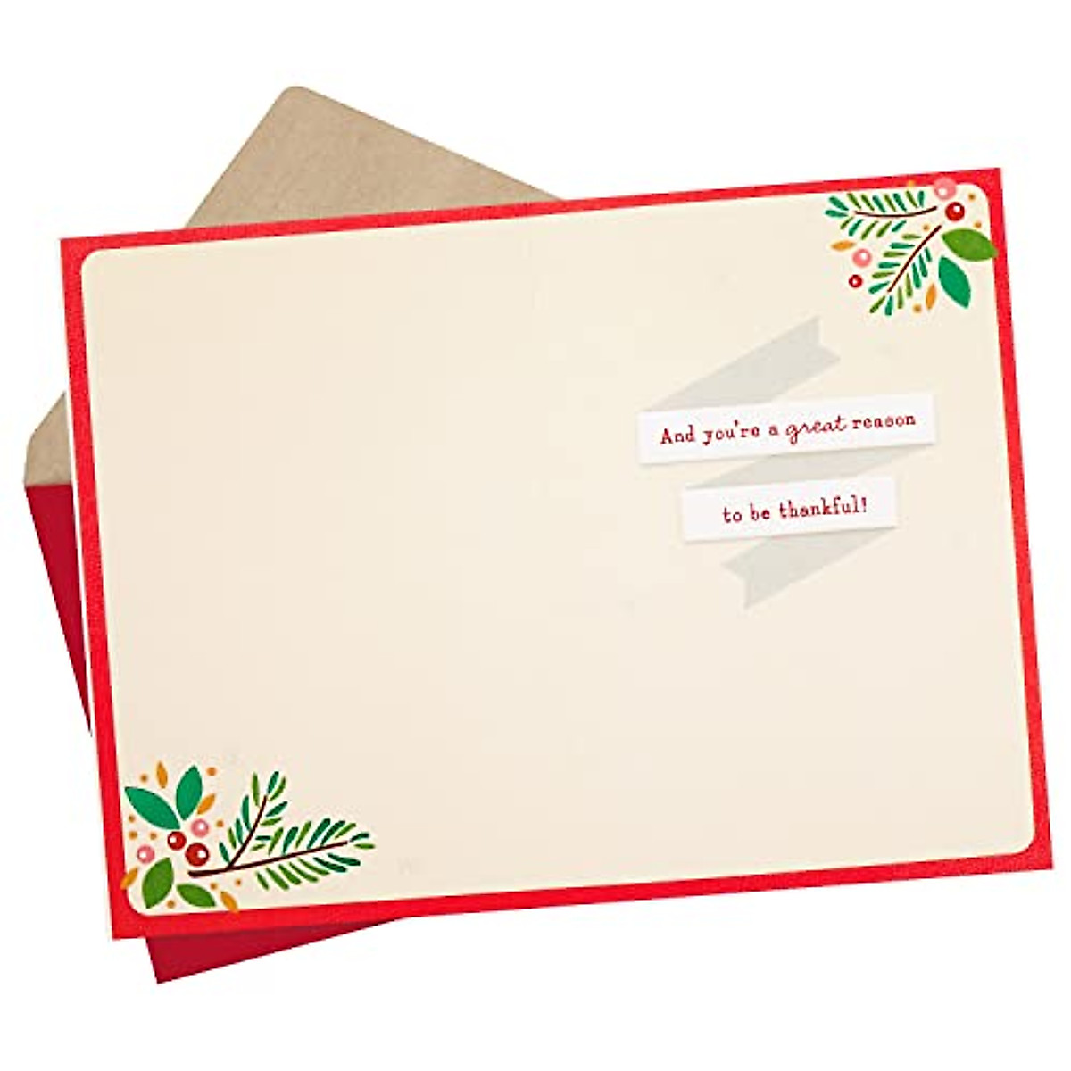 Hallmark Christmas Card (More Joy, Kindness, Thank-Yous)