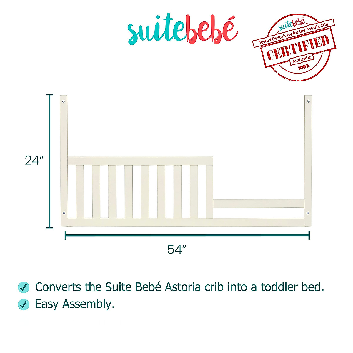 Suite Bebe Astoria Toddler Guard Rail Buttercream