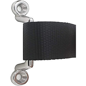 Pmsanzay Pack of 4 Kayak Track Mount Kayak Boat Bungee Deck Loop Tie Down Eyelet to Hold Your Bungee Cord or Ropes Strap Up to 1.3" for Kayak, Canoes and Boats Deck Rigging - No Drilling - No Track