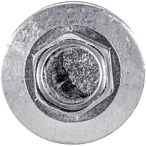 Stainless Steel Metal Roofing Screws (250) 9 x 1-1/2" NO PAINT hex head sheet metal roofing screw. Self-Piercing (SP) tip metal to wood siding screws EPDM washer