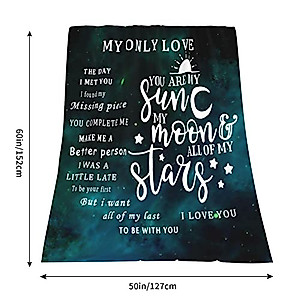 Girlfriend Gifts,Gifts for Girlfriend Blanket,to My Girlfriend Blanket Birthday Gifts for Her,Anniversary Valentine Girlfriend Gifts from Boyfriend 60"X 50" Girlfriend Graduation Gift