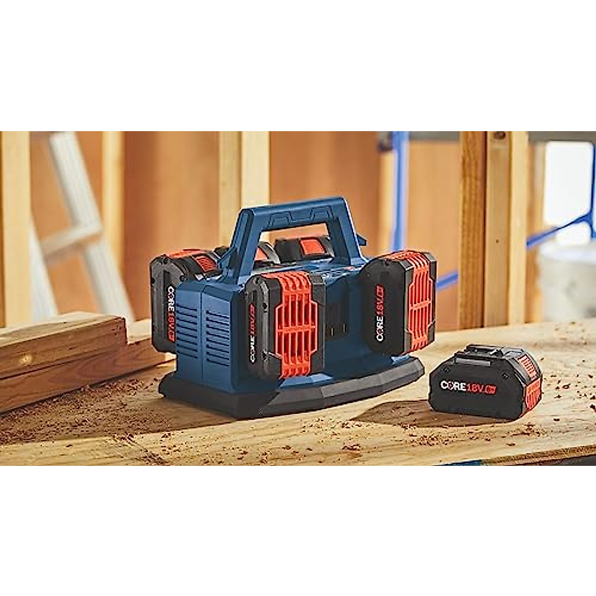 BOSCH GAL18V6-80 18V 6-Bay Fast Battery Charger