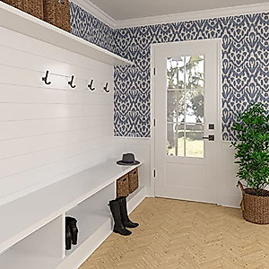 National Hardware N337-912 Powell Angled Hook, 4-15/16", Matte Black