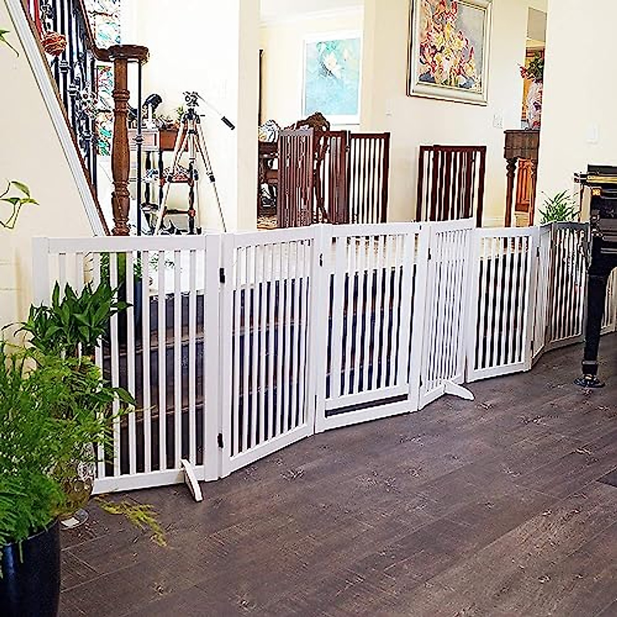 WELLAND Support Feet for 360 Degree Configurable Gate Collection, White, A Pair