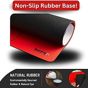 The Gaming Mat Company 2 Player Compatible Pokemon Playmat for Pokemon Cards - 28" x 18" x 0.16" Red & White Battle Mat Stadium Board for Pokemon TCG Playmat Game & Pokemon Mat Trading Card