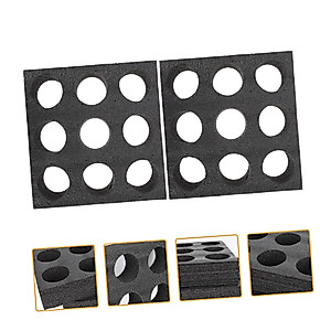 ULTECHNOVO 2pcs Milk Tea Cup Holder Coffee Cup Holder Terrarium Glass Containers Terrariums Glass Drinkware Foam Drink Holder Black Mug Sponge Car Cups and Plates