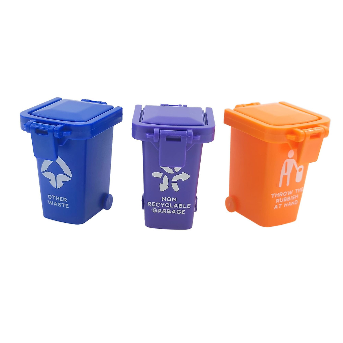 Nuanmu Trash Can Toy Kids Push Toy Vehicles Garbage Can