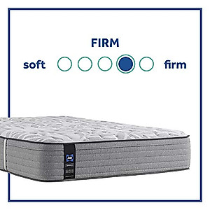 Sealy Posturepedic Spring Silver Pine Faux Eurotop Firm Feel Mattress and 5-Inch Foundation, King
