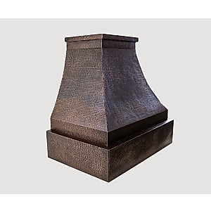 Copper Range Hood Wall Mount Pyramid