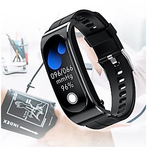 Smart Watch, Fitness Tracker for Men Women, Bracelet Band with 24 Hour Body Temperature Heart Rate Monitor Blood Pressure Blood Oxygen(SpO2) Waterproof smartwatch for iPhone Android Phones