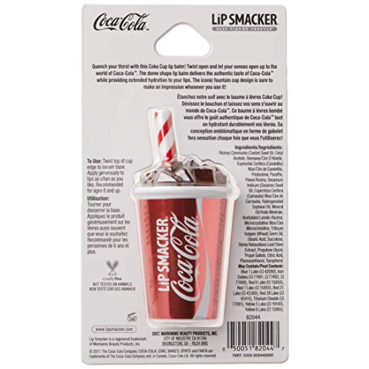 Lip Smackers Coca Cola Flavored Lip Balm, Coke Cup, Coke Flavor, Lip Care, For Kids, Women, Men