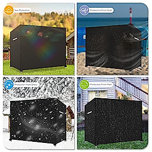 Outdoor Swing Cover 3 Triple Seater Waterproof Hammock Cover Garden Swing Cover for Outdoor Furniture Glider Chair Cover Patio Swing Covers UV Resistant Swing Canopy Cover All Weather Protection