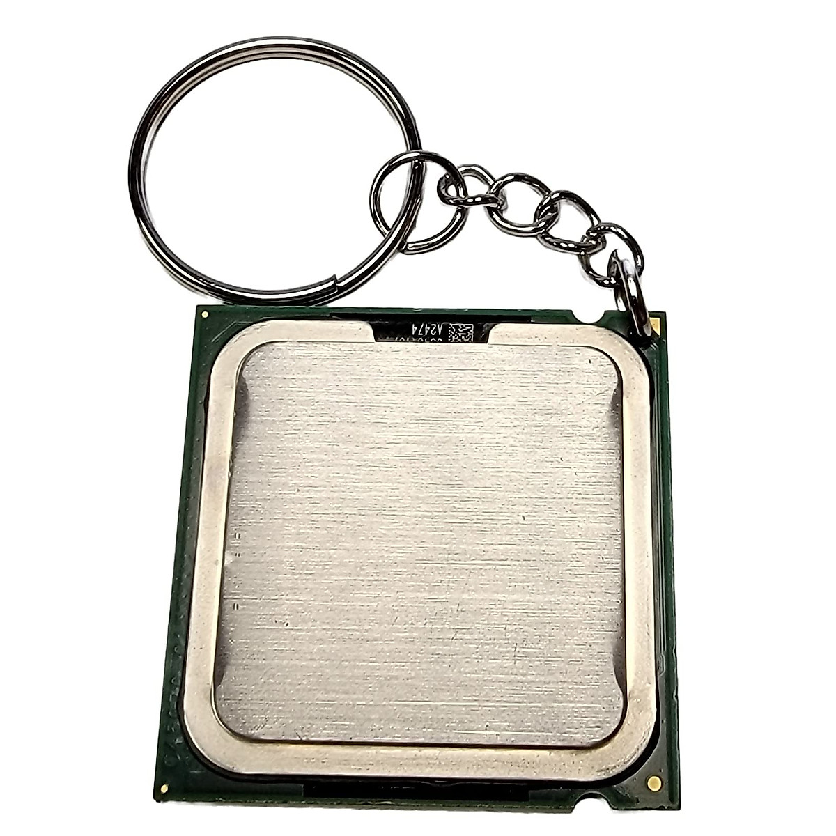 TekJuic The Ultimate Geek Accessory - Recycled CPU Processor Keychain Made from Reclaimed Computer Parts