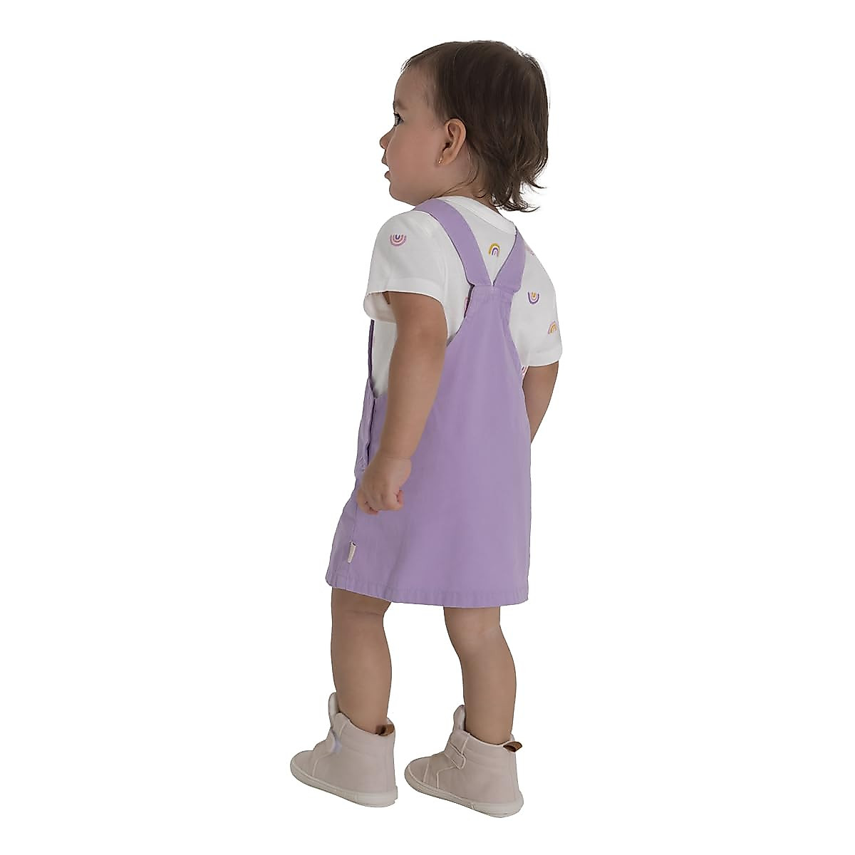 OFFCORSS Stylish & Comfortable Baby Overall Dress - Ideal for Spring & Summer | Ropa para niños y niñas (Purple 24M)
