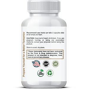 Balance Breens Extra Strength L-Tyrosine 1000mg Supplement - 90 Gluten-Free Non-GMO Capsules