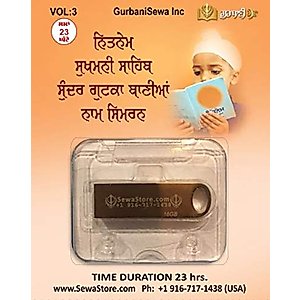 Nitnem, Sukhmani Sahib, Sundar Gutka, Simran - ਯੂ.ਐਸ.ਬੀ ਡ੍ਰਾਈਵ | USB Drive