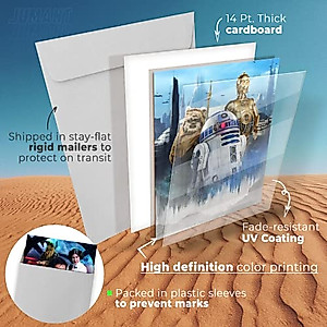 JUMANT Star Wars Poster Set - UNFRAMED - Star Wars Decor - Star Wars Wall Art - Star Wars Wall Decor - Star Wars Movie Poster - Star Wars Art - Star Wars Bedroom Decor - Star Wars Posters for Walls