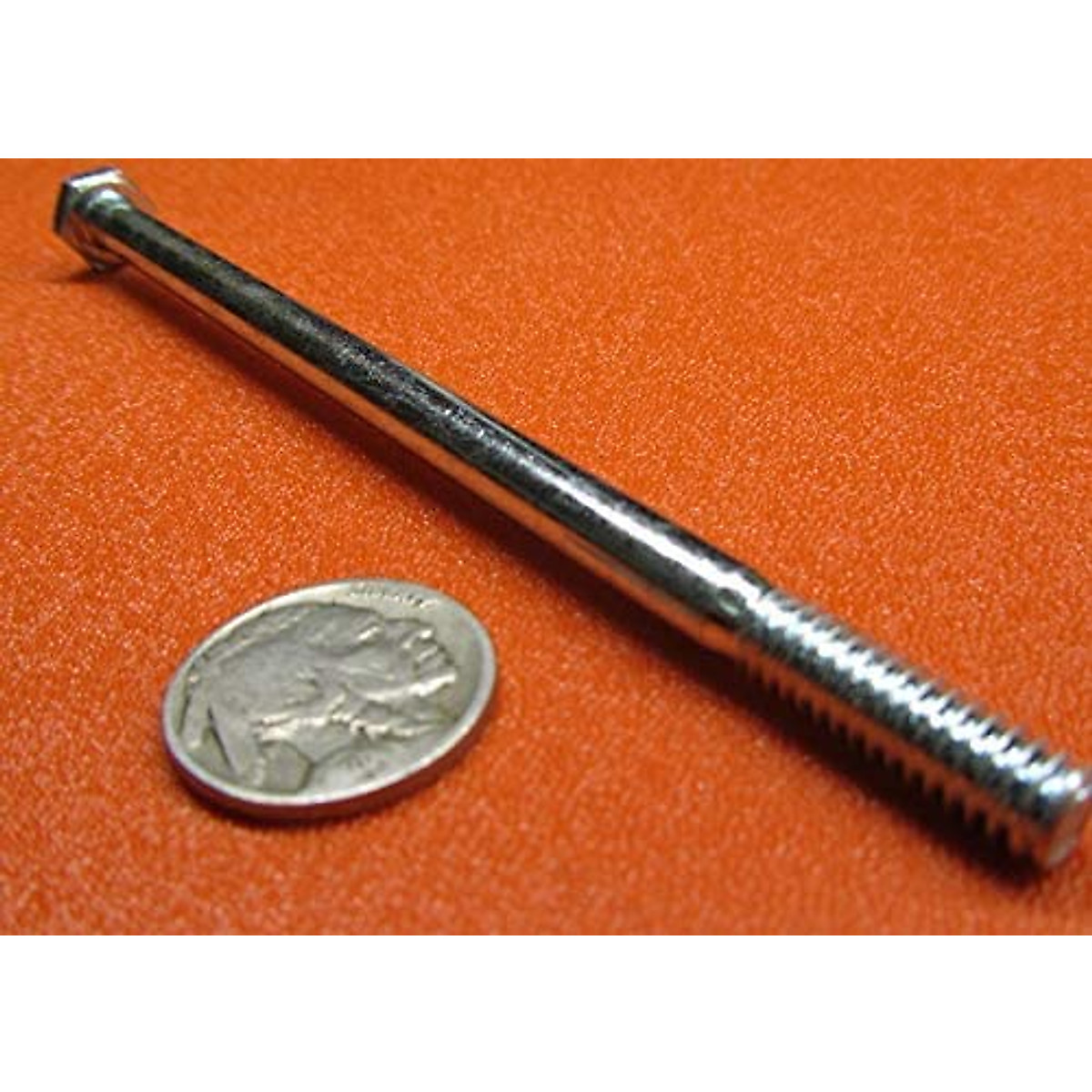 Grade 5 Zinc Steel Hex Bolts RH PT 1/4"-20 x 5.00" Length 50 pcs