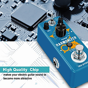 VSN Guitar Harmonizer Effect Pedal Digital Octave Effects Pedals Harmony Pitch Shifter Detune For Electric Guitar Bass Mini Size True Bypass