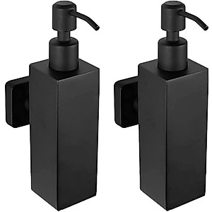 Bottles for Bathroom Toilet Kitchen 2 PCS 200ml Foaming Soap Dispensers Empty Stainless Steel Liquid Soap Pump Bottles for Soap Holder