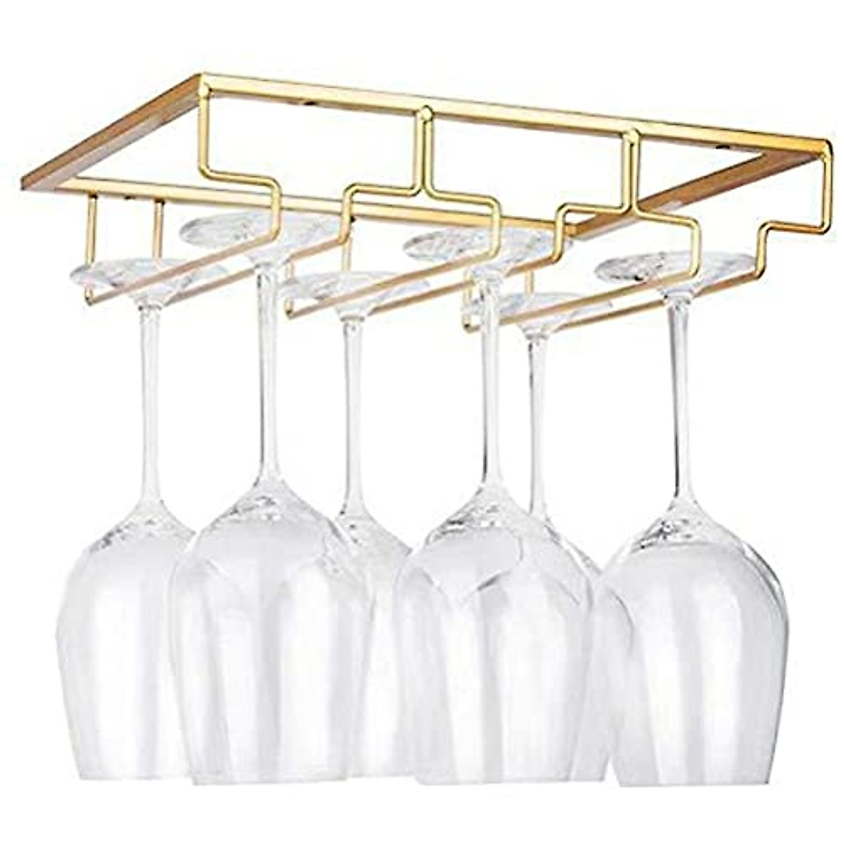 YFQHDD Wine Glass Rack Metal Goblet Holder Hanging Wine Glass Rack for Bar Kitchen Home Storage Tool