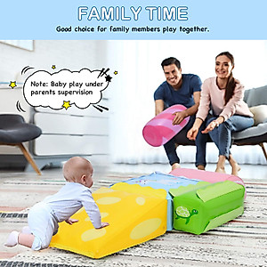 Playtime by Magifire Inflatable Climbing Blocks: Increase Motor Skills with This Dessert Themed 5-Piece Set, Toys, Safe for Kids with BPA-Free Plastic, Gifts for Toddlers 1-3