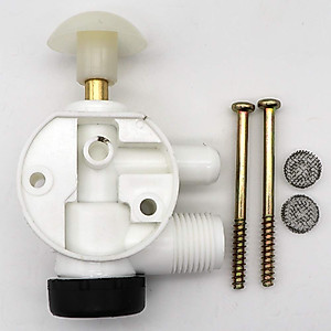 kipa 385314349 RV Water Valve Assembly Camper Trailer Boat Toilet Repair Kit for Sealand EcoVac Vacuflush Pedal Flush Toilets, Replacement for Most Dometic Foot Pedal Toilets Except 300 310 320 Model