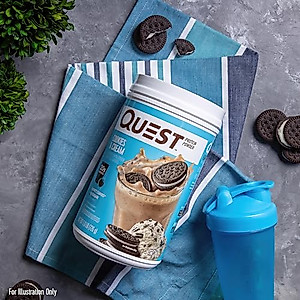 Quest Nutrition Cookies & Cream Protein Powder; 20g Protein; 1g Sugar; Low Carb; Gluten Free; 1.6 Pound; 22 Servings