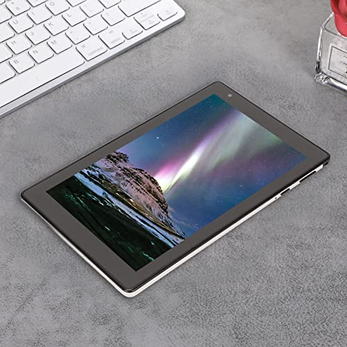 Kufoo Calling Tablet, Dual Card Dual Standby 8in HD Tablet 100-240V 8 Inch IPS LCD Three Card Slot Design MTK6592 CPU for Home for Office (US Plug)