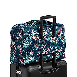 Vera Bradley Women's Cotton Weekender Travel Bag, Rose Toile - Recycled Cotton, One Size