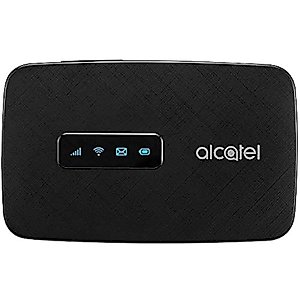 Alcatel LINKZONE Mobile 4G LTE WiFi Hotspot (US + Global 4G LTE) w/iOS & Android App, GSM Unlocked Upto 150mbps, Up to 15 Users MW41NF-2AOFUS2 (AT&T, T-Mobile, Metro, Cricket)