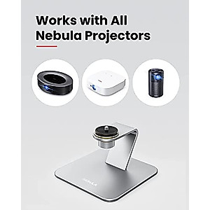 Anker NEBULA Capsule Max, Pint-Sized Wi-Fi Mini Projector with Nebula Desktop Stand for Projectors, 360° and Height Adjustment